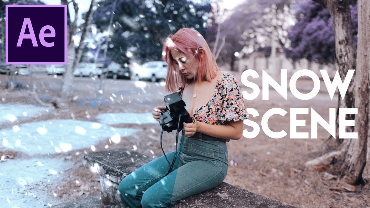 How to Create a SNOW SCENE - VFX - Simple After Effects Tutorial - YouTube