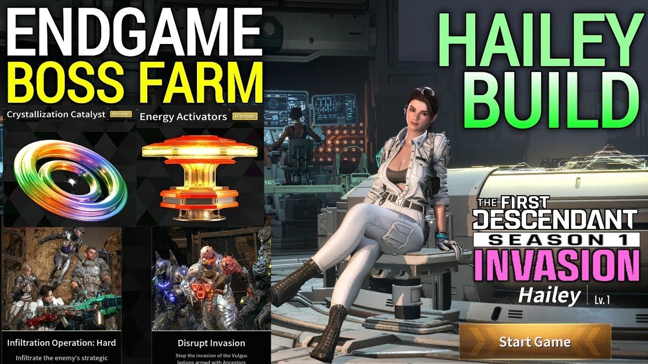 Best Hailey Build THE FIRST DESCENDANT Season 1 Invasion Gameplay ...