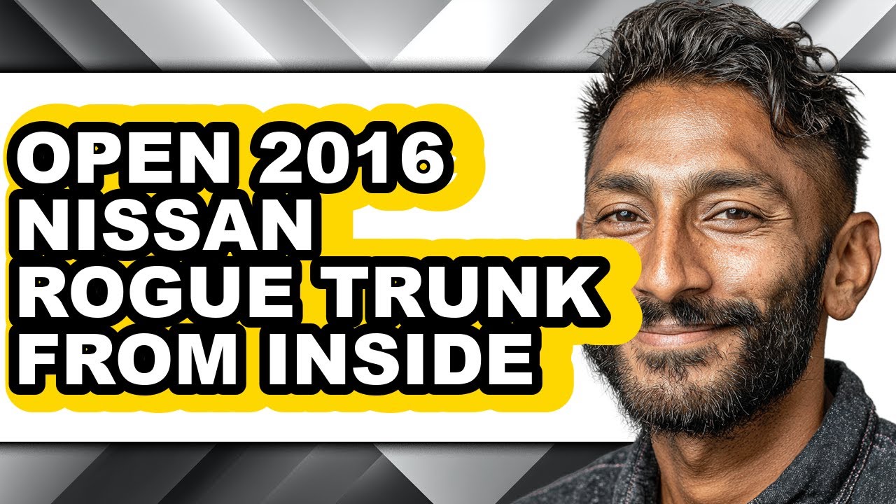 How to Open 2016 Nissan Rogue Trunk from Inside (Full Guide) - YouTube
