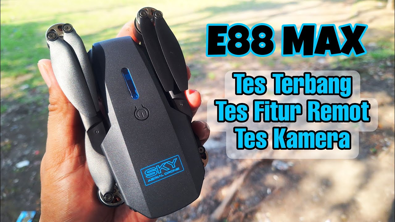 Drone E88 MAX | Review dan tes terbang - YouTube