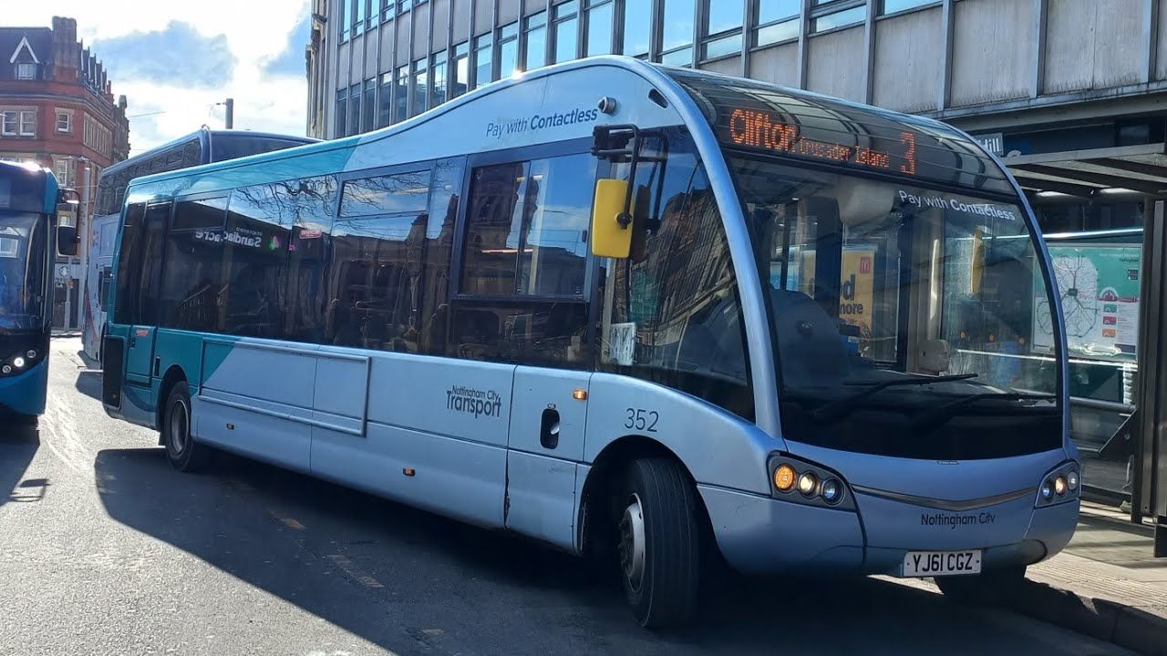 NCTX Buses 352 (YJ61 CGZ) | Optare Solo SR | Navy Line 3 - YouTube