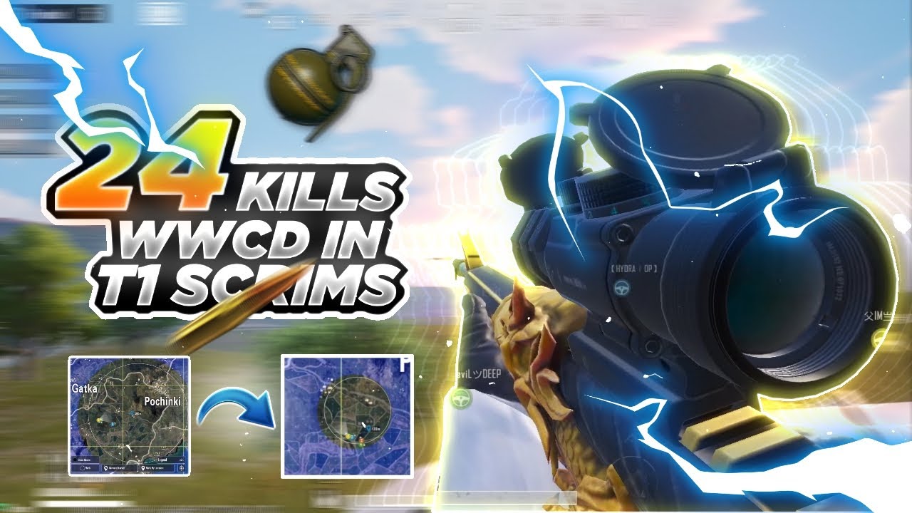T1 Scrims 24 Kills WWCD 🔥 / Oxen Nation - YouTube