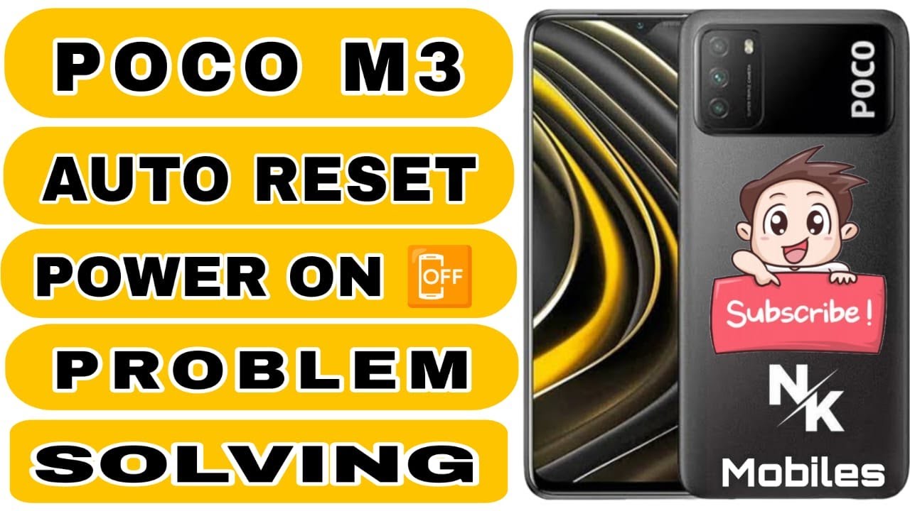 poco m3 auto reset | power on off problem solving - YouTube