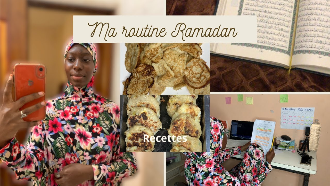 Ma routine ramadan☪️quand j’ai pas cours+ 2 recettes express🍽️ - YouTube