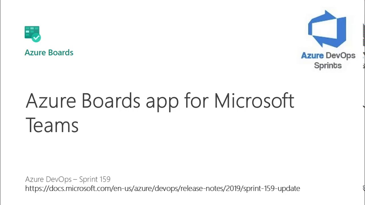 #azuredevopssprints 159 - Azure Boards app para Microsoft Teams - YouTube