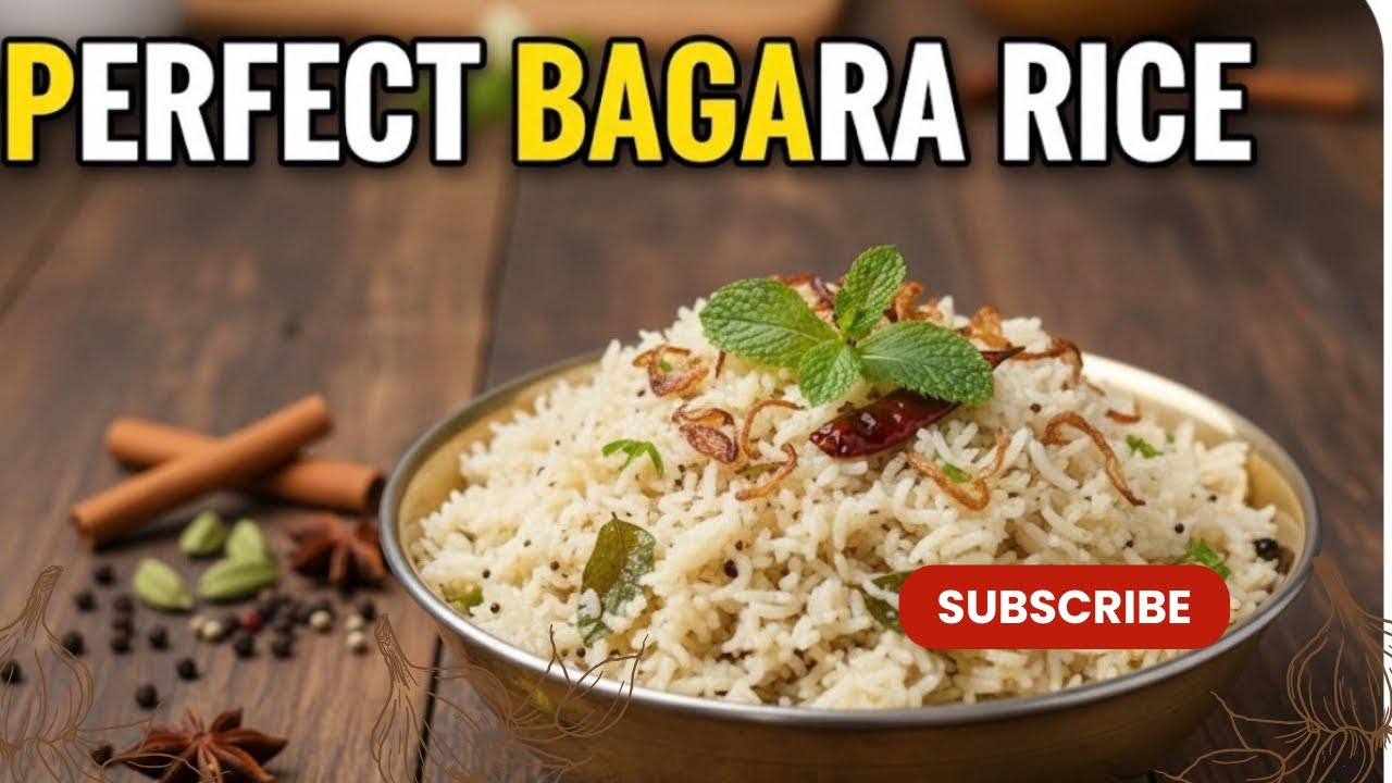 Bagara Rice | Easy Restaurant Style Recipe at Home #bagararice - YouTube