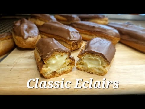 Eclere Reteta Clasica Pas Cu Pas - Eclere Cu Crema De Vanilie _ Cooking ...