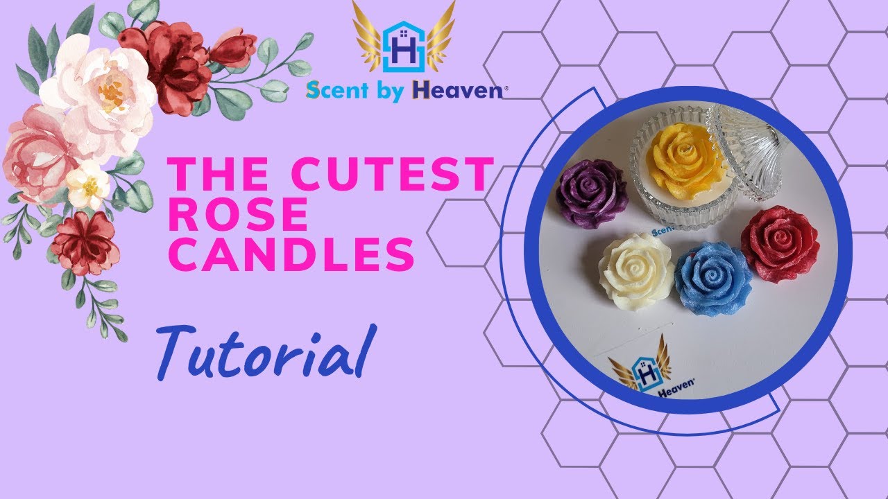 The cutest rose candle (Embed candles) - YouTube