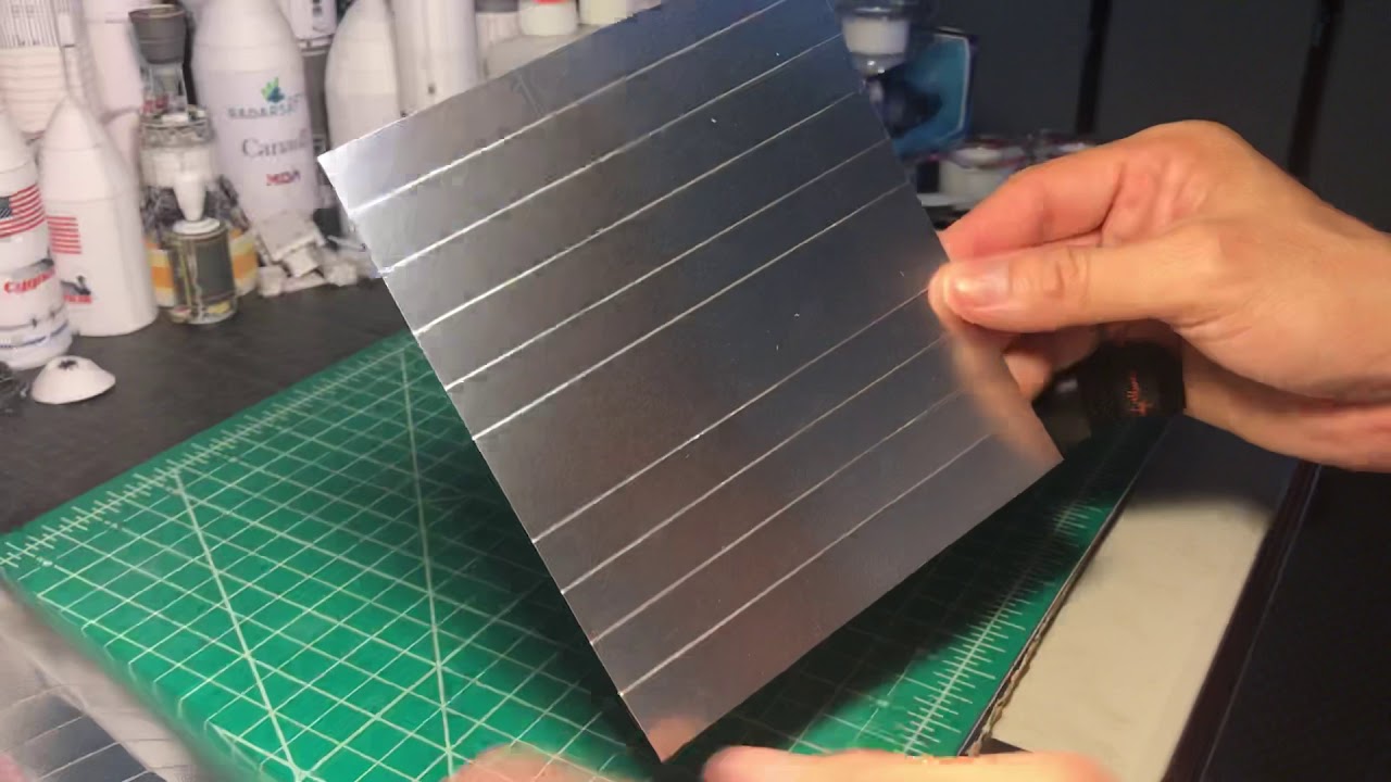 Scoring metallic paper -part 4 - YouTube