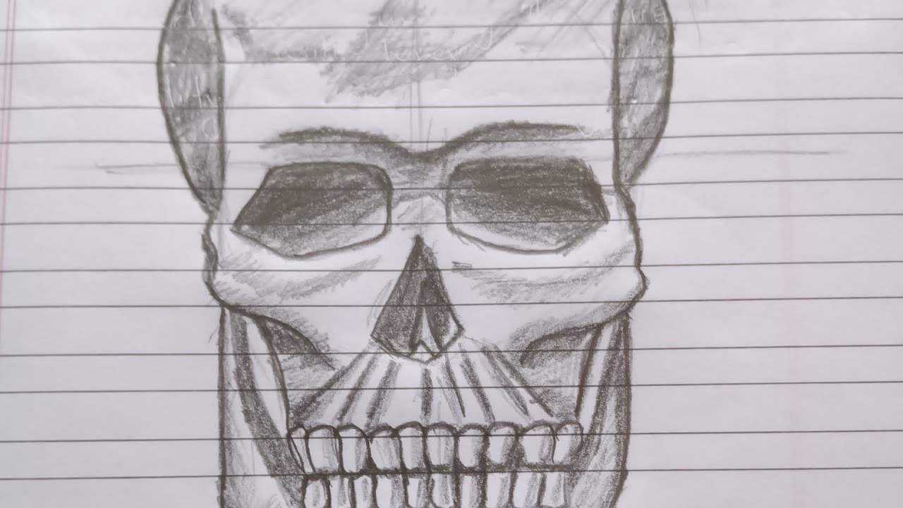 Skull drawing practice 1 - YouTube