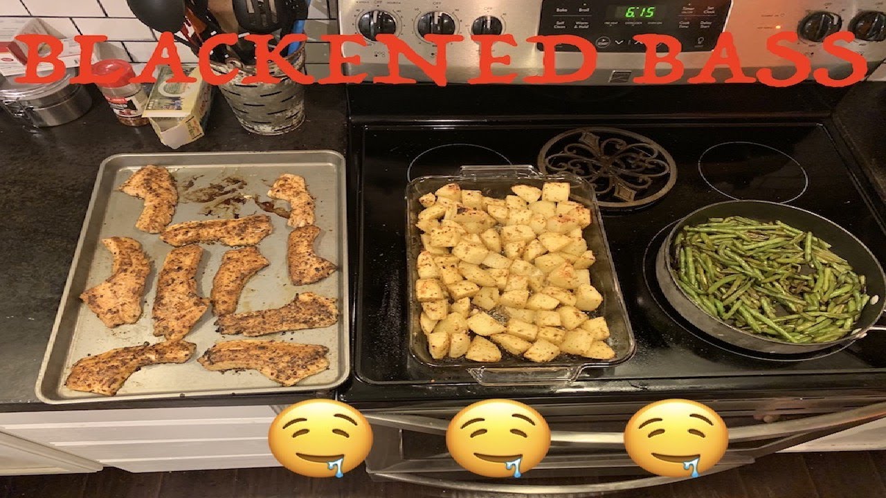 How To Cook Blackened Bass (very easy) - YouTube