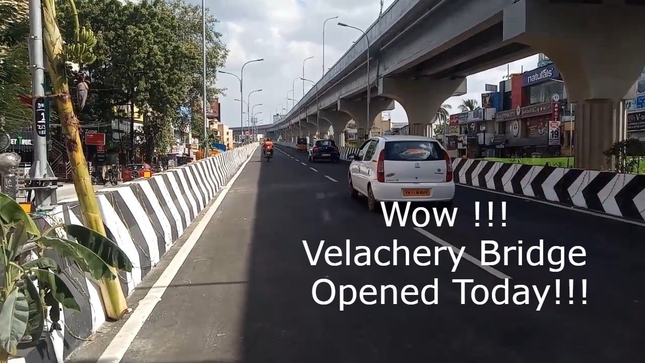 Long wait is over!!! Velachery second phase bridge opened today!!! Part ...