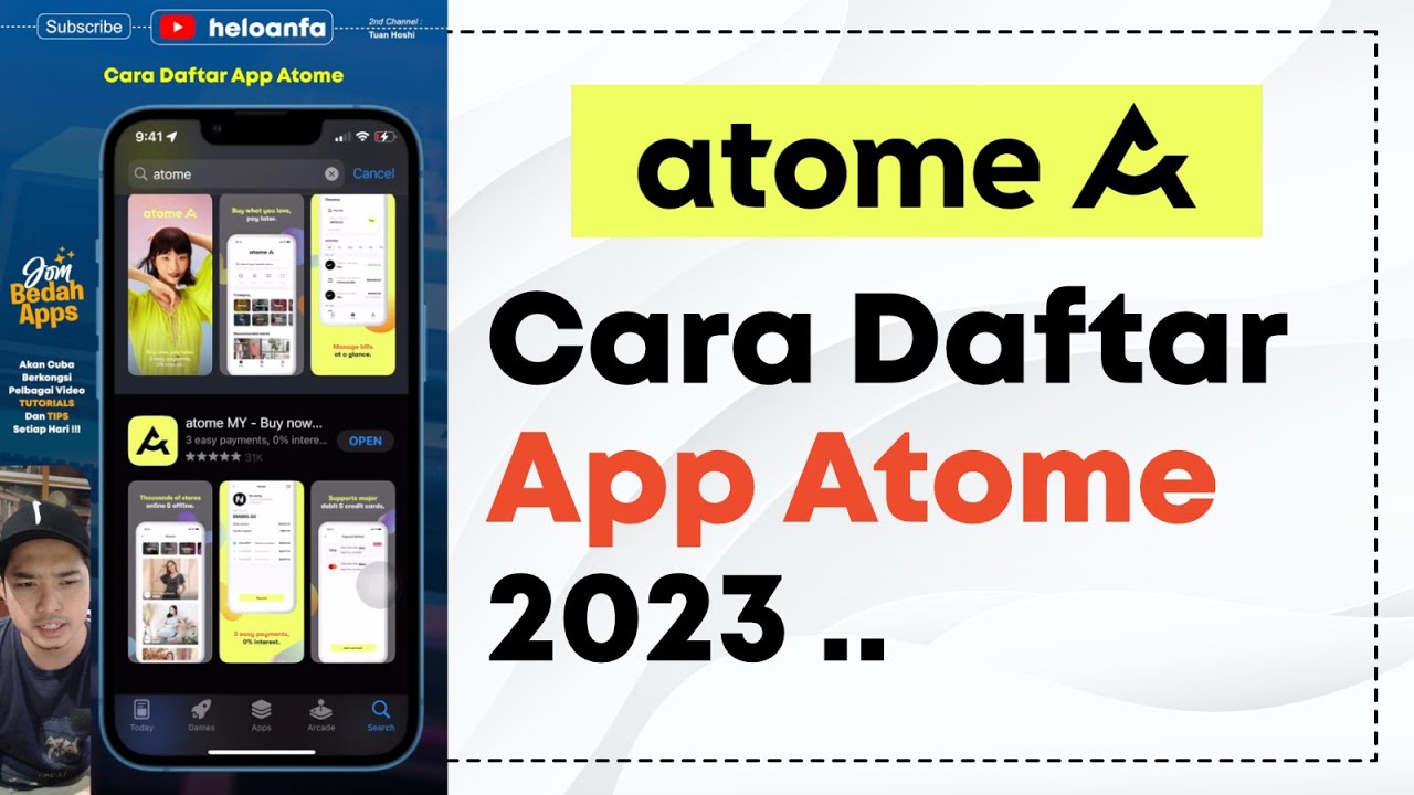 Cara Daftar App Atome 2023 - YouTube