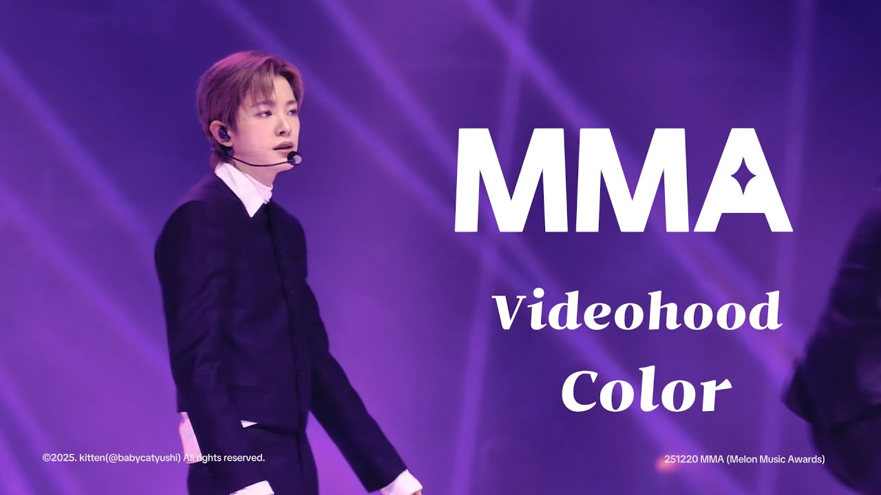 [4K] Videohood & Color - NCT WISH 유우시 YUSHI 직캠 / 251220 MMA 멜론뮤직어워즈 ...