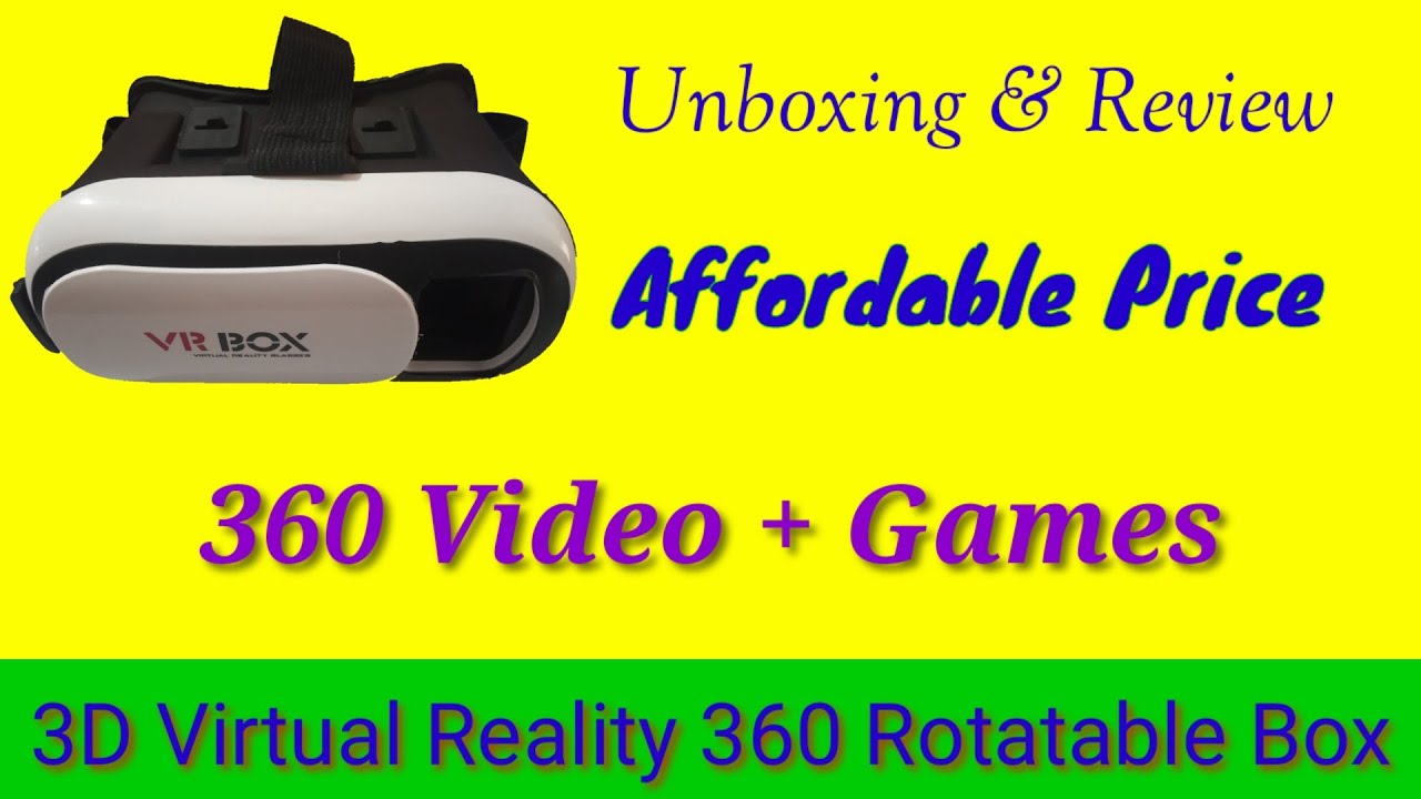 360 VR Box Unboxing & Review | Horror 360 degree Video Game - YouTube