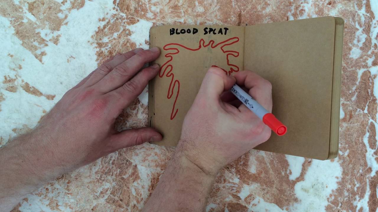 How to Draw a Blood Splat - YouTube