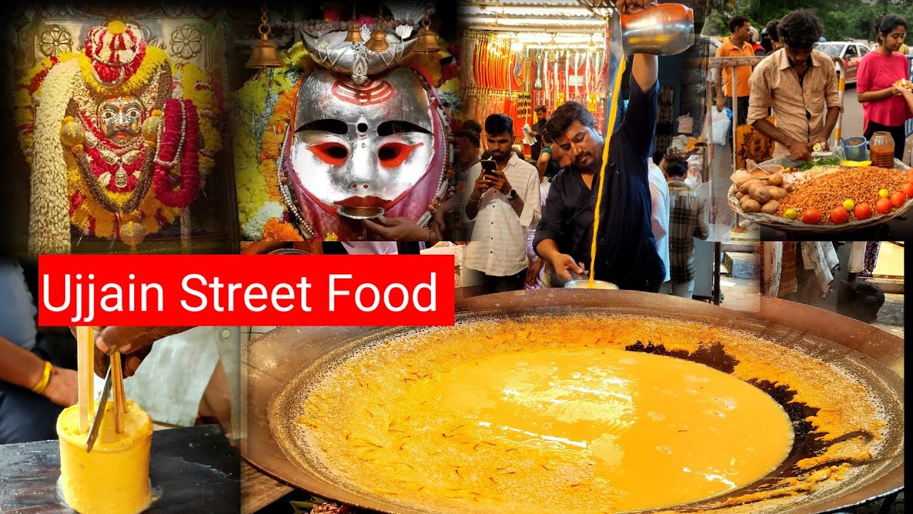 Ujjain Food Tour(Part-2) || Kesar wala Garam Doodh || Food Buffet ...