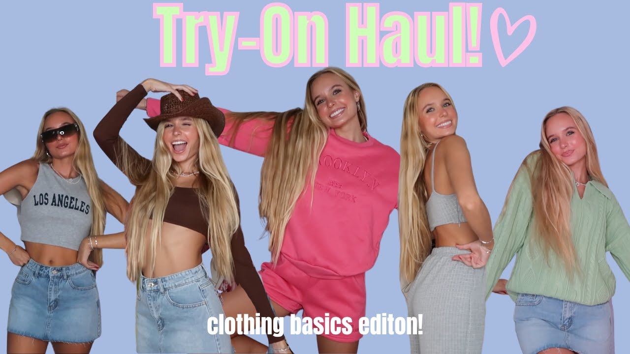 HUGE Shein Try-On Haul | Layering, Clothing Basics for Fall + Winter ...