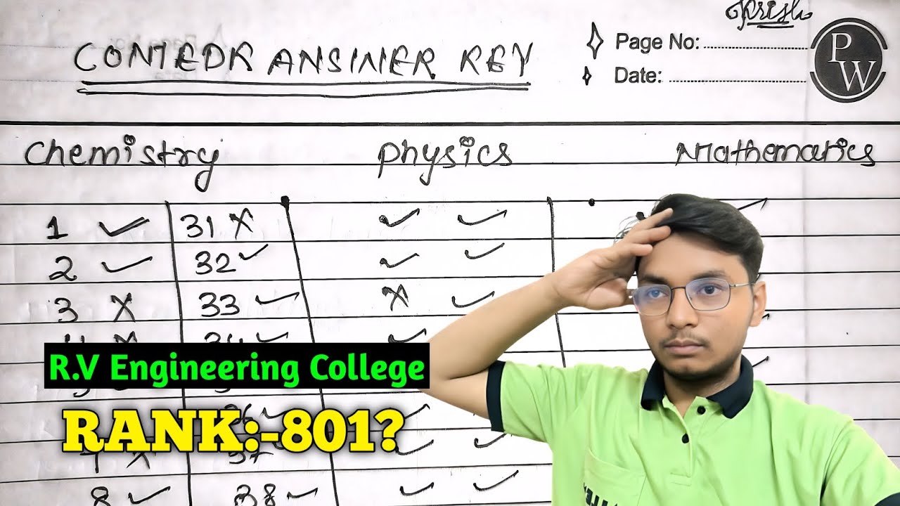 R.V. Engineering College Rank 801? 🤔 | ComedK Answer Key Breakdown ...
