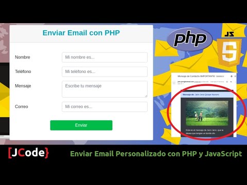 Enviar emails personalizados con PHP y JavaScript 😎💚 - YouTube