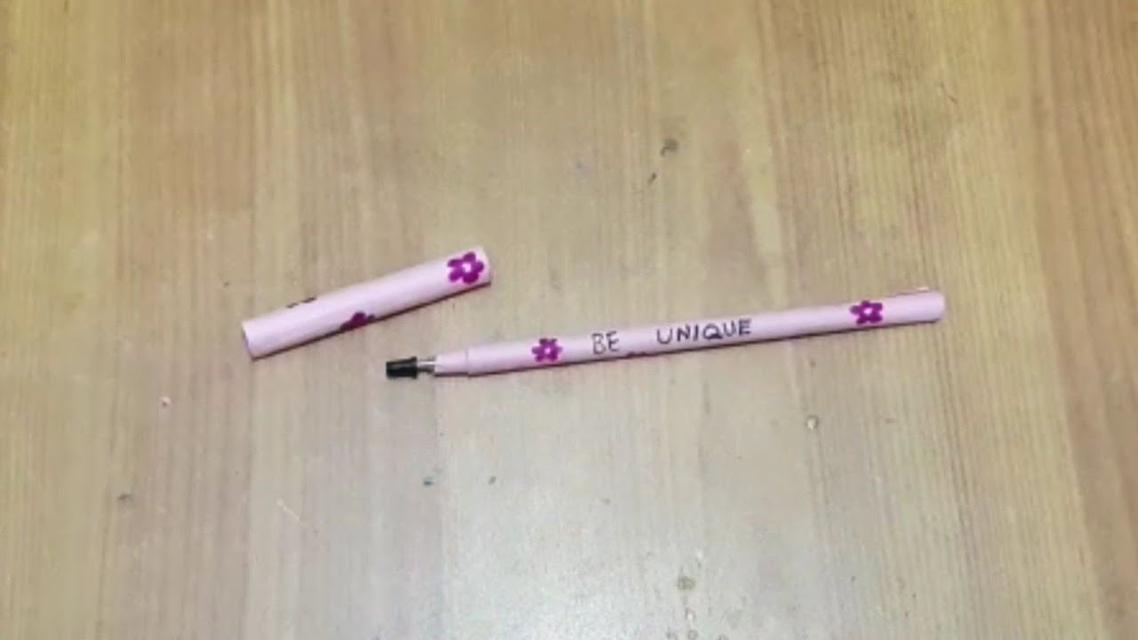 How to make a paper pen - YouTube