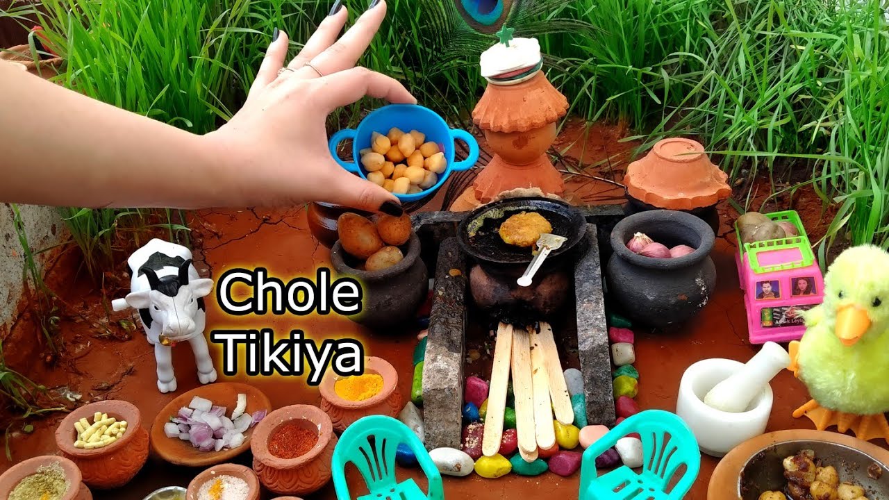 World's Smallest Chole Tikia |Tiny Chole Tikiya |Mini Chole Tikki ...