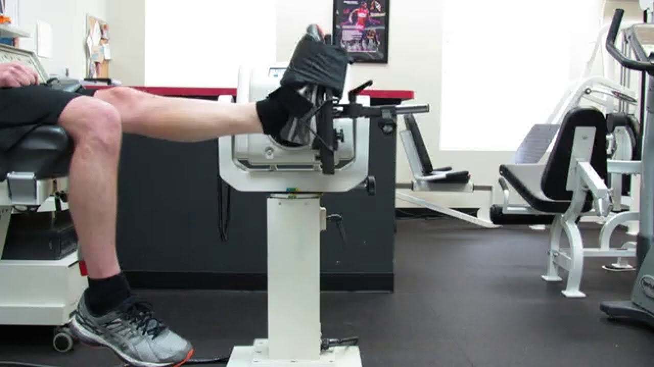 Eccentric Calf on Biodex Isokinetic Dynamometer Passive Mode - YouTube