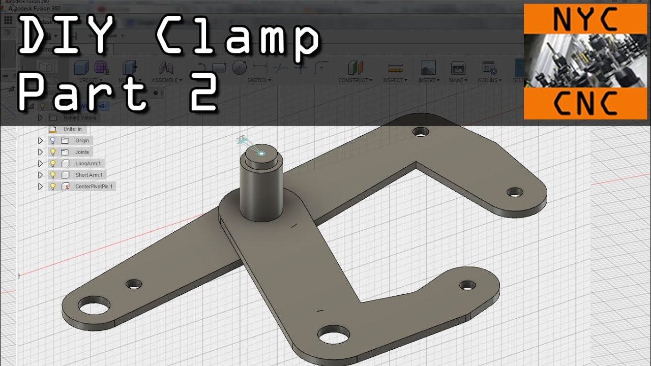 Fusion 360 DIY Clamp Part 2: Multi-Component CAD! Widget71 - YouTube