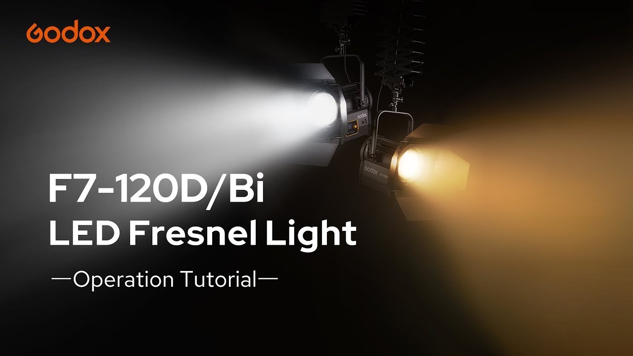 Godox F7-120D/Bi - LED Fresnel Light | Operation Tutorial - YouTube