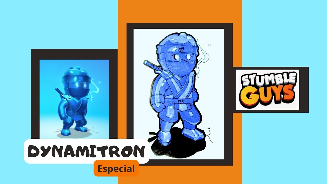 Así Dibuje la Skin *DYNAMITRON* de Stumble Guys - YouTube