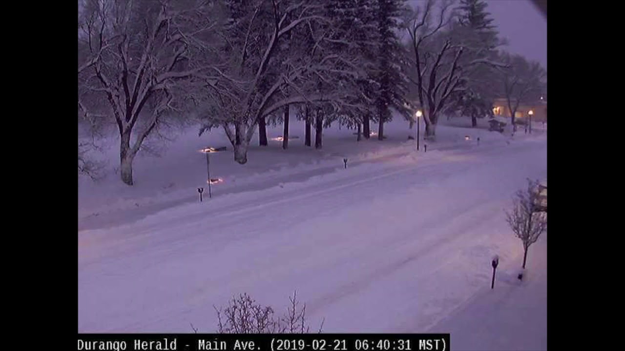 Downtown Durango: Snow storm - YouTube