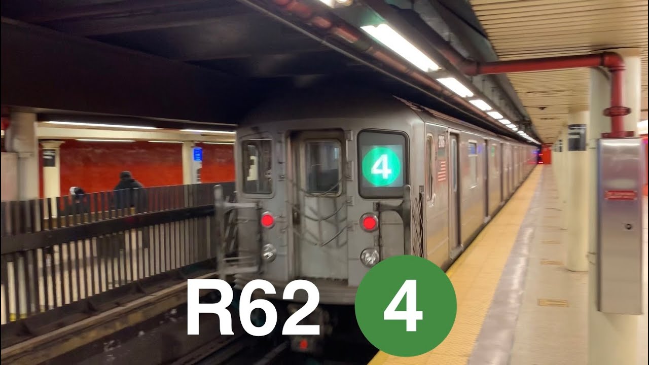 [IRT Lexington Av Line] R62A 4 train departs Bowling Green - YouTube