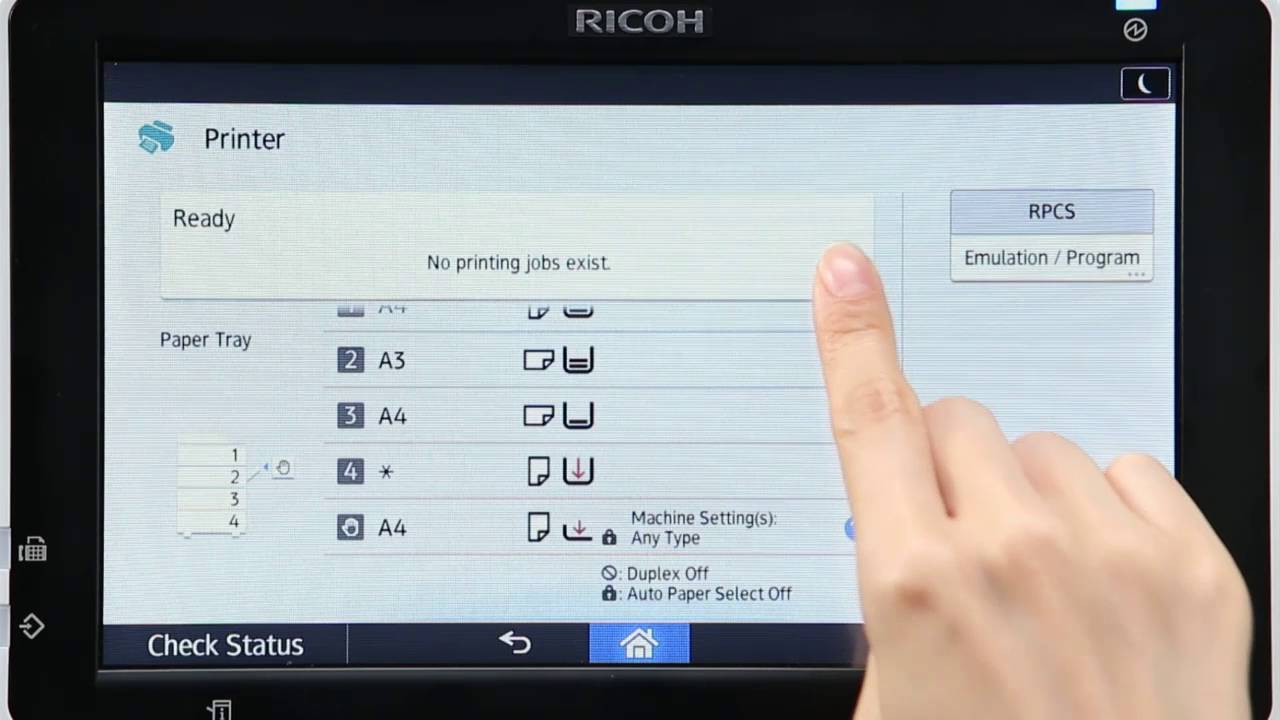 Ricoh Smart Operation Panel Smart Interface - Printer icon - YouTube