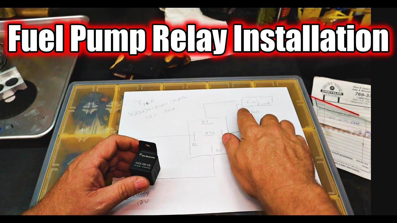 How to Wire Electric Fuel Pump Relay to a Switched Power Circuit ...