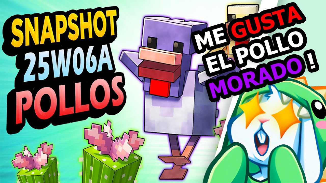 CONTER REACCIONA A NUEVOS POLLOS!!! 👉 Snapshot 25W06A Minecraft - YouTube