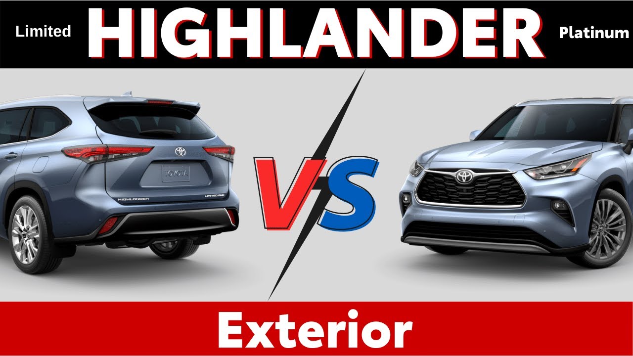 2020 Highlander Hybrid Limited vs Platinum Comparison | Smart Toyota ...