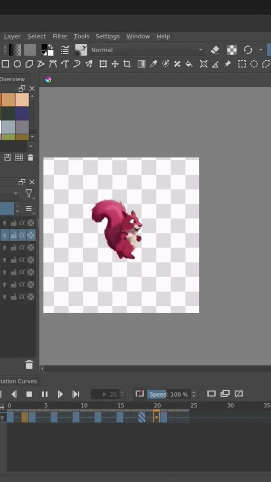 I use krita to animate game characters #devlog#krita - YouTube