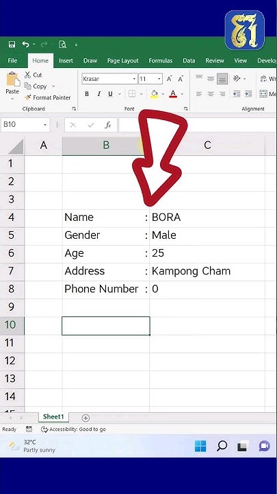 How to align Colon in Excel - YouTube