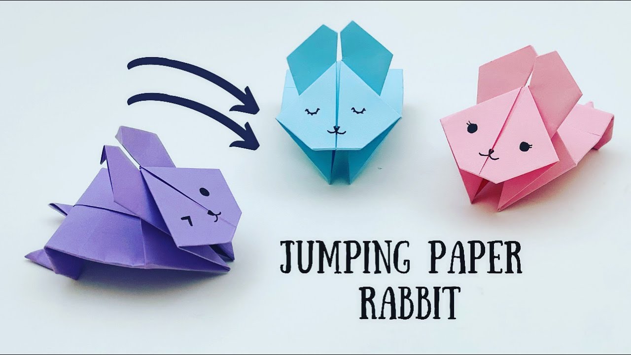 How To Make Origami Jumping Paper RABBIT Toy For Kids Paper Craft How To Make Origami Jumping Paper RABBIT Toy For Kids Paper Craft