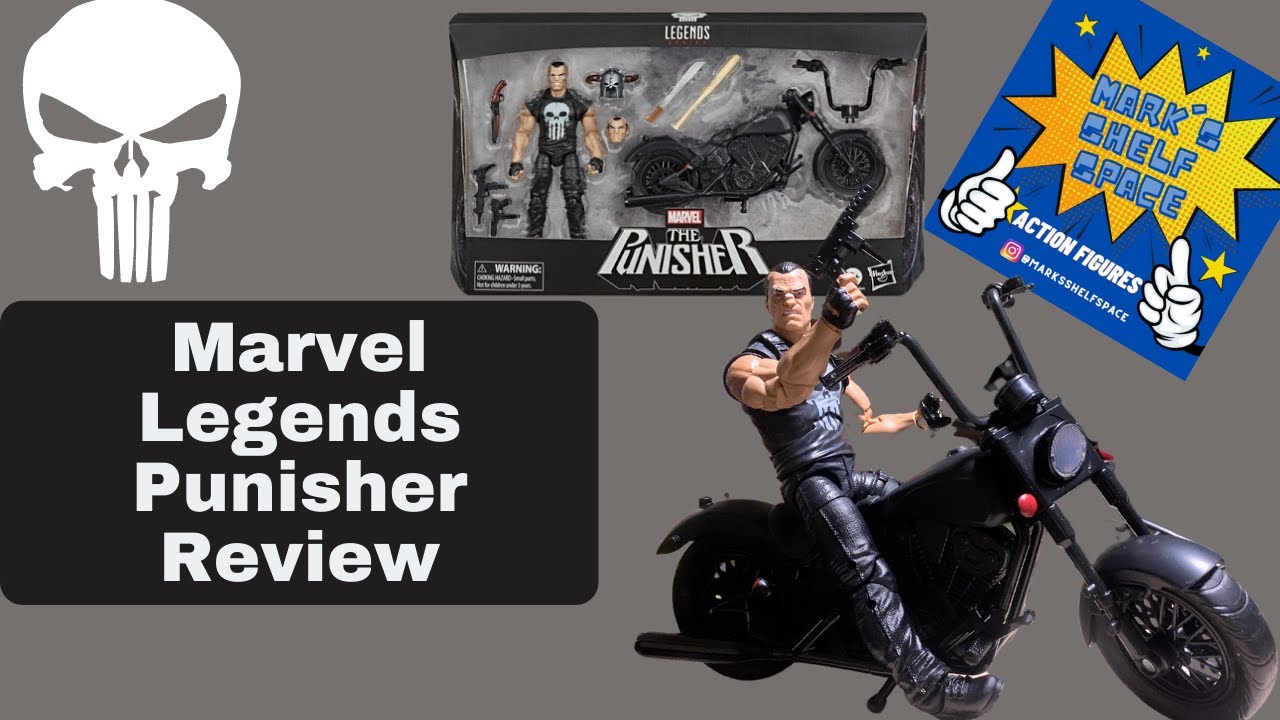 Hasbro Marvel Legends Punisher Deluxe Rider Series Frank Castle with ...