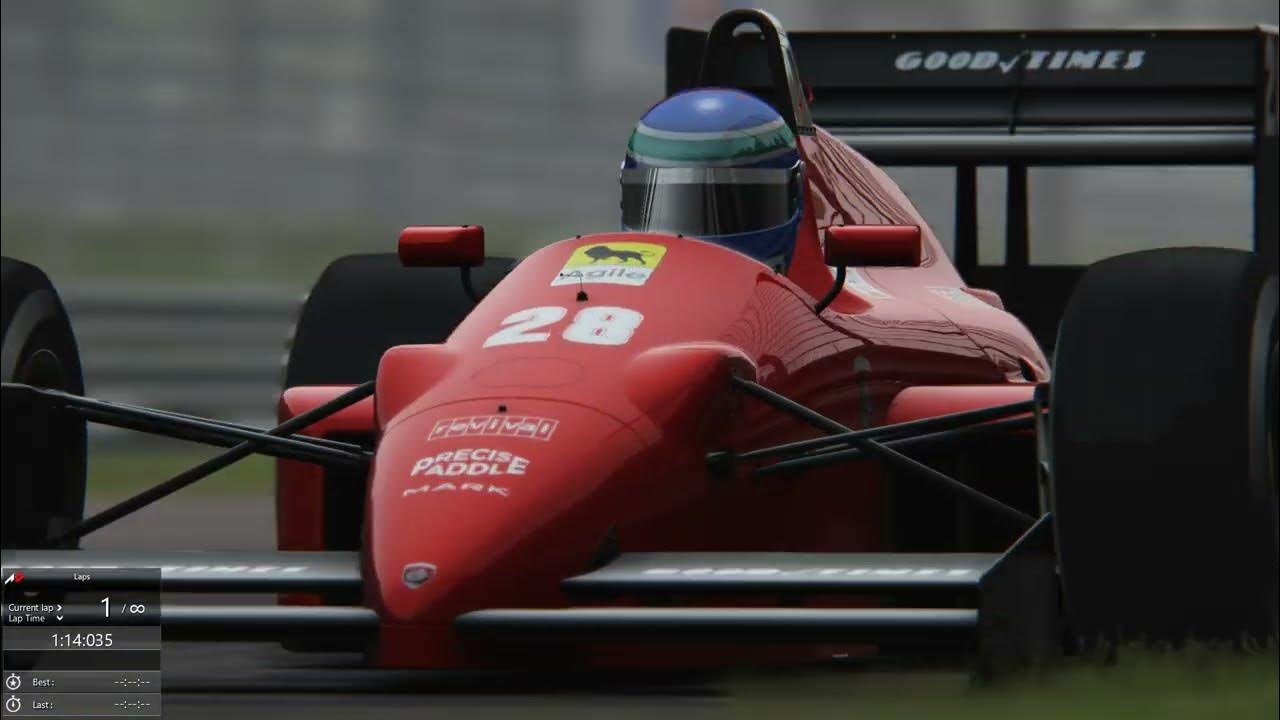 Assetto Corsa Monza Formula RSS 1986 V6 v1 World Record 1:24.631 TV Cam - YouTube