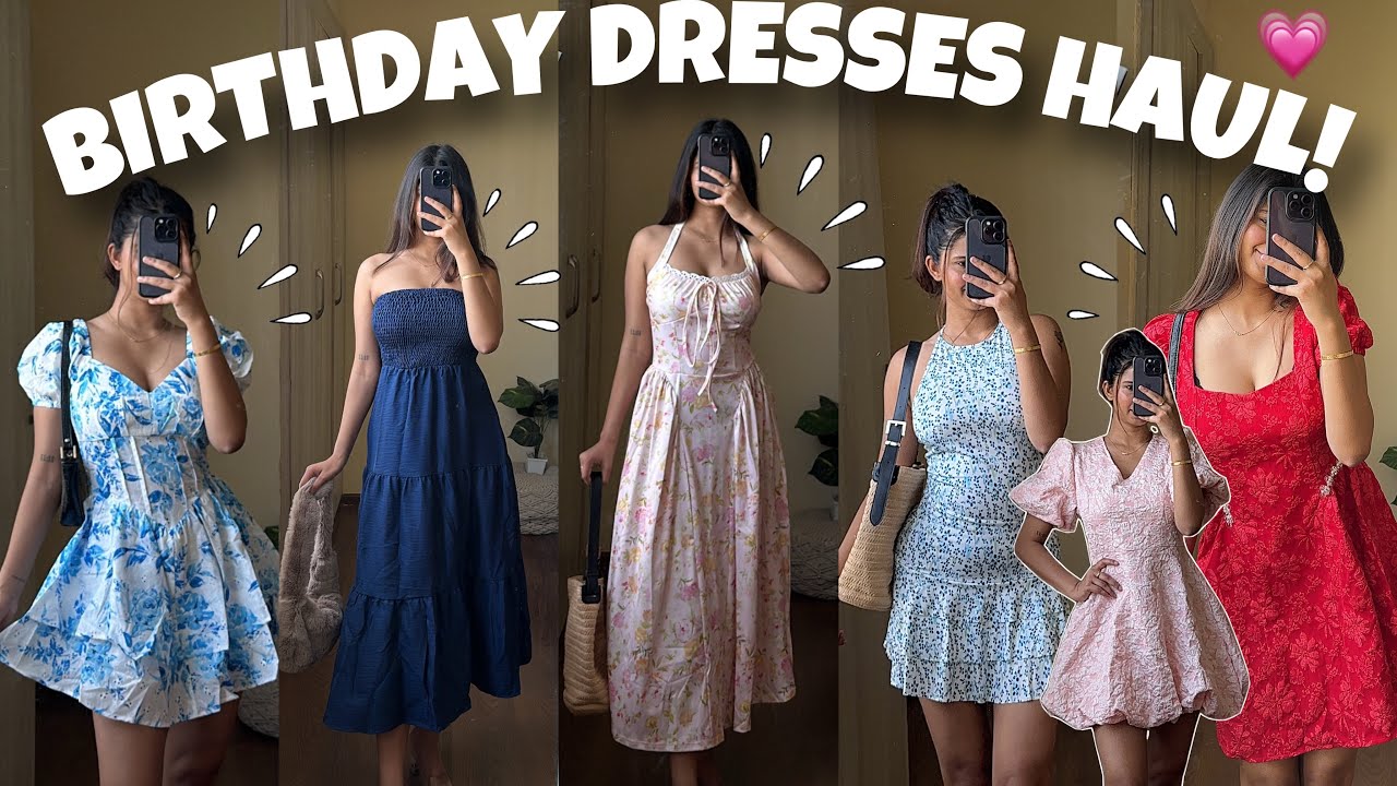 Huge BIRTHDAY DRESSES Haul from SAVANA ️ Trendy Summer Dresses ...