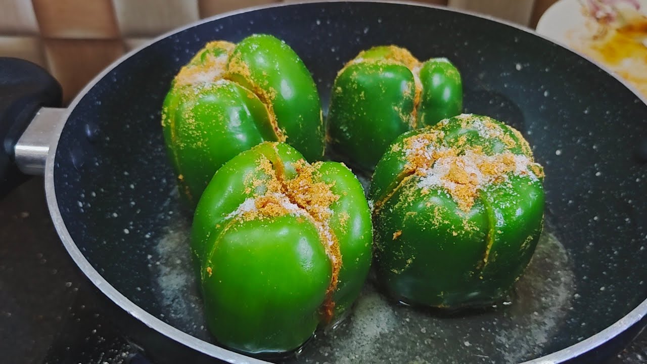 Capsicum Stuffed Curry - YouTube
