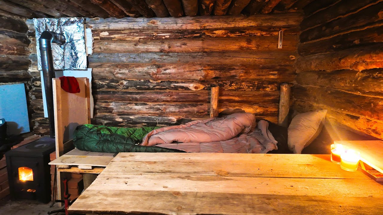 Anticipating Spring: Day in a Log Cabin in the Woods! - YouTube
