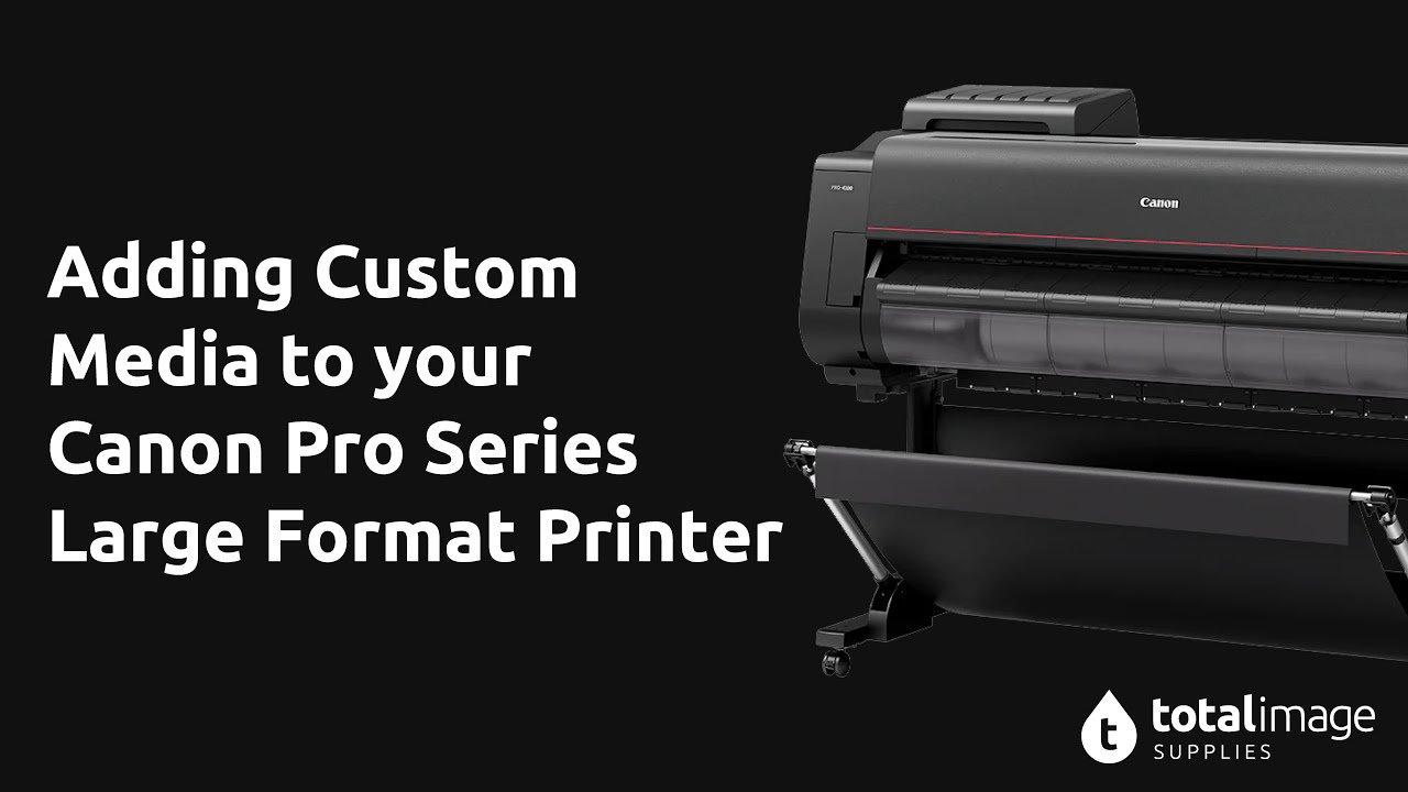 Canon PRO Series Add New Media Type - YouTube