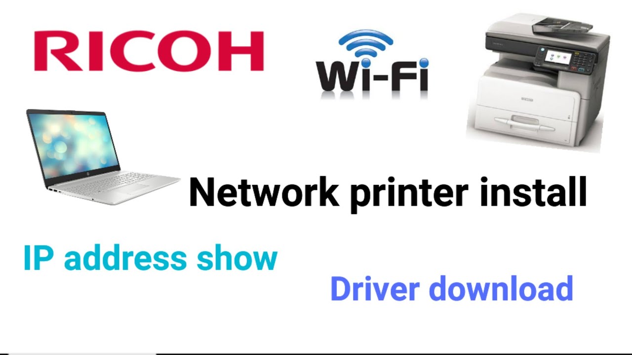 Network Printer install/setup in Ricoh.IP address show, Driver download ...