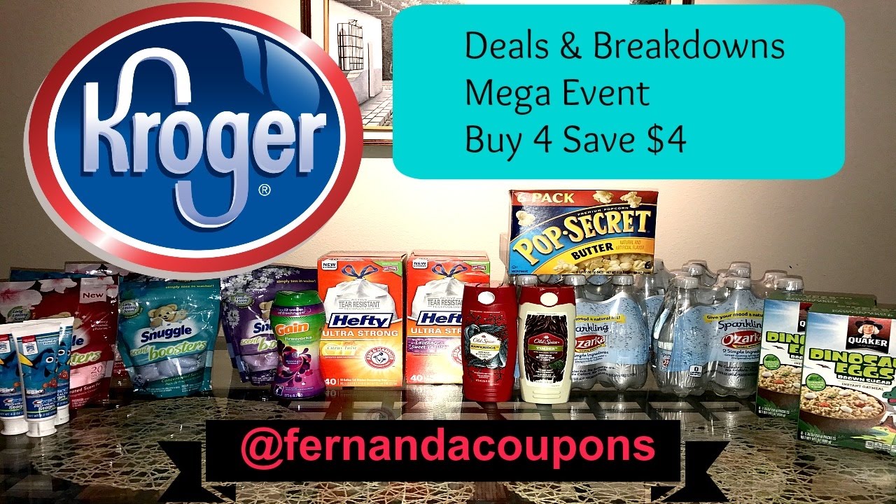Kroger Mega Event Couponing | DEALS AND BREAKDOWNS - YouTube