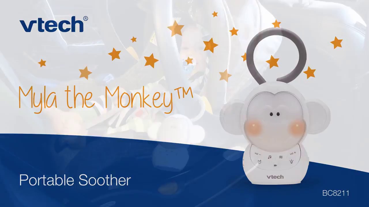 VTECH Myla the Monkey Małpka Uspokajacz Szumiś - YouTube