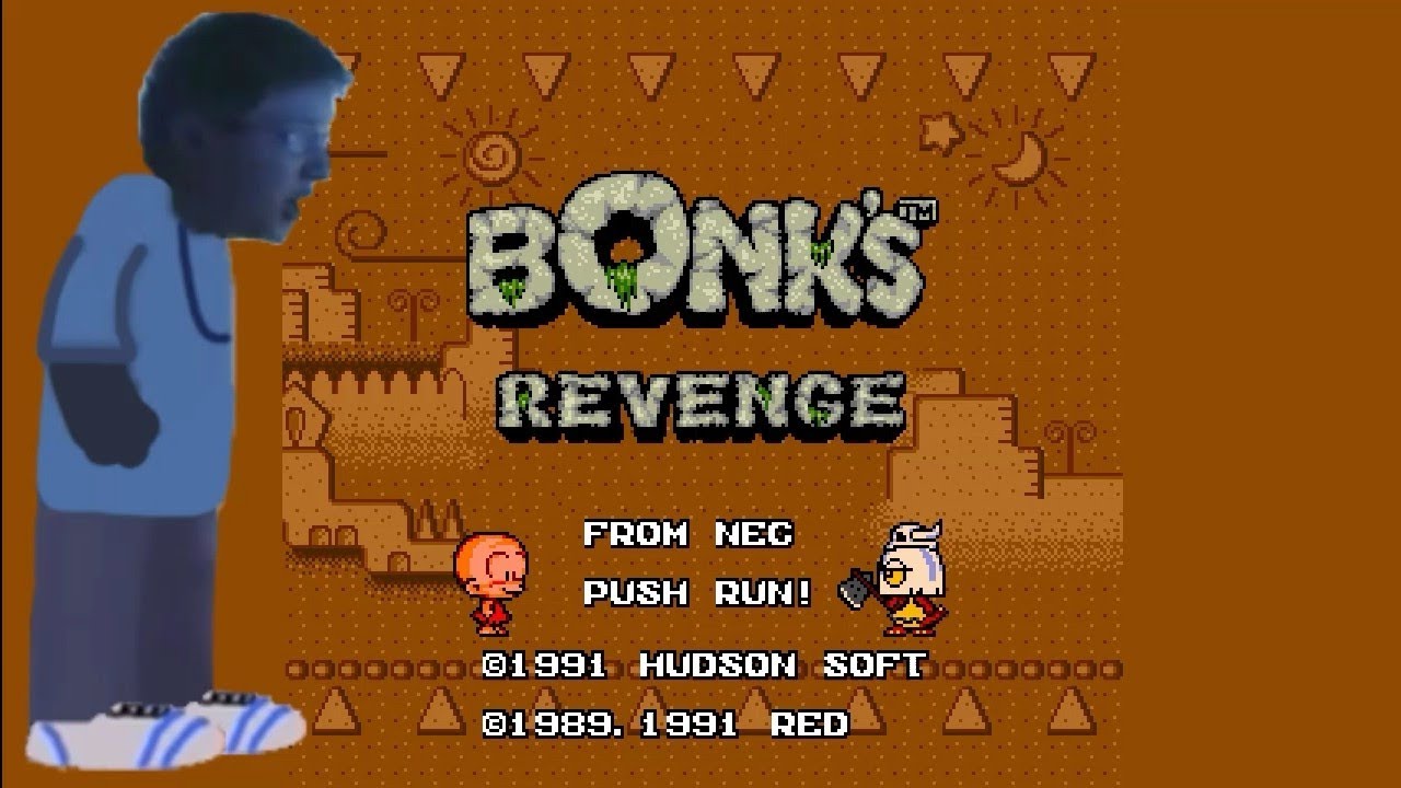 Angry German Kid Plays Bonk's Revenge TurboGrafx-16 - YouTube