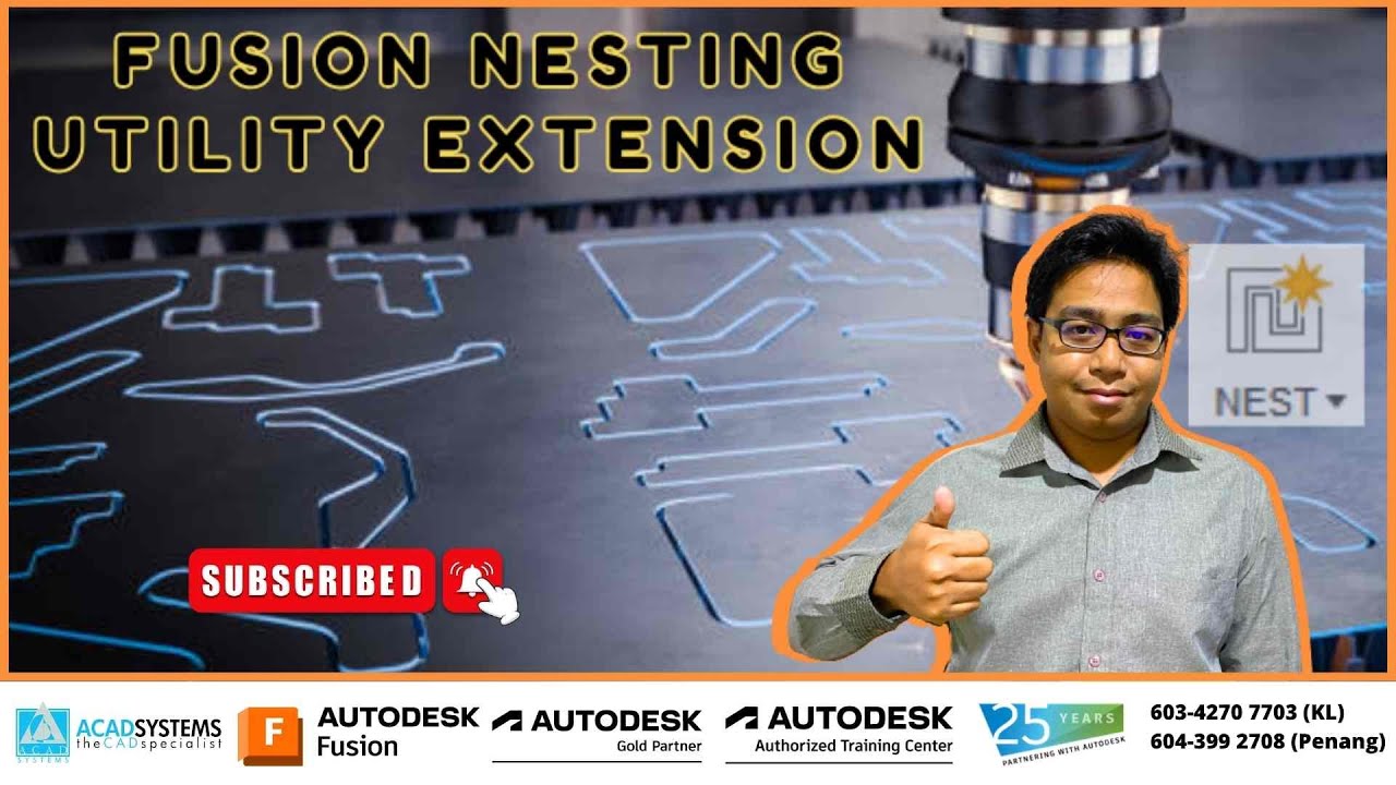 Autodesk Fusion Nesting Utility Extension - YouTube